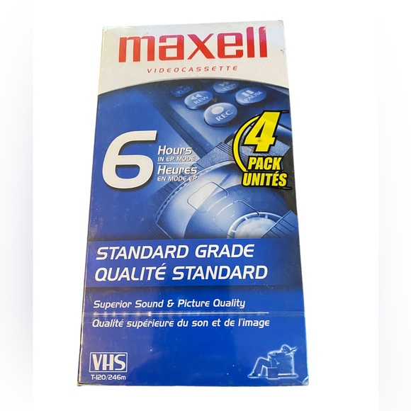 Media | Maxell 4 Pack Of Vhs Tapes New | Poshmark
